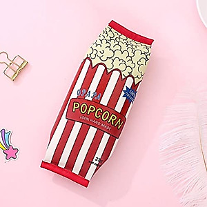 Ayrsjcl Pencil Case 3pcs Cute Snack Bag Shape Pen Bag Pouch Holder Pu Leather Pencil Case Large Capacity Stationary Case Cosmetic Bag