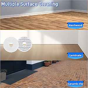 37643 Replacement Mop Pads Compatible with Bissell SpinWave + Vac All-in-One Powered Spin 3764 and 37643 Steam Mop Pads for Bissell,Washable and Reusable