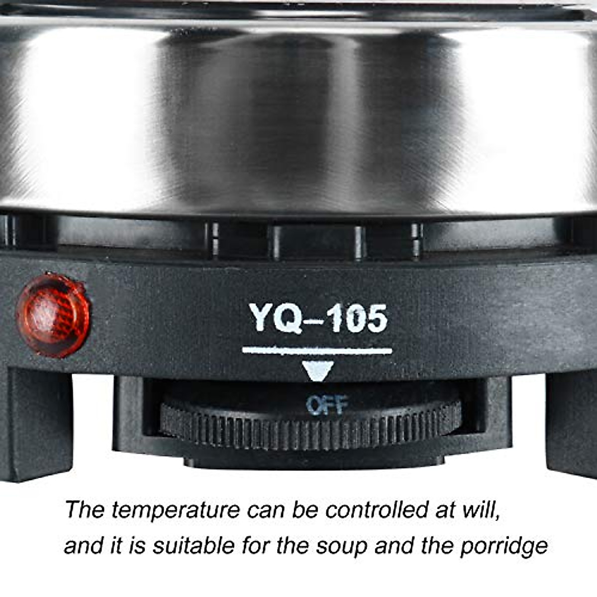 DasMarine 110V Small Electric Stove 500W Portable Countertop 5.5" Hot Plate Multifunctional Home Coffee Tea Water Heater