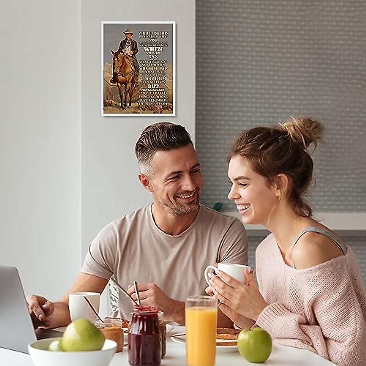 Ride Called Life - Inspirational Wall Decor, Motivational Rustic Western Wall Art with Cowboy Photo Print Is Ideal Living Room Decor, Office Decor, Library, Home Decor or Room Decor, Unframed -11x14