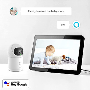 2K Pet Dog Monitor Camera with App, Kamia 4MP ProHD Indoor Security Camera, Panoramic Motion Tracking & Alert, Works with Alexa & Google Home, IR Night Vision, 2-Way Audio, Pan & Tilt, No Subscription