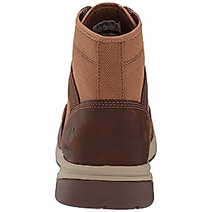 Carhartt mens Force 5" Lightweight Sneaker Soft Toe Ankle Boot, Brown Leather & Tan Duck, 10 US