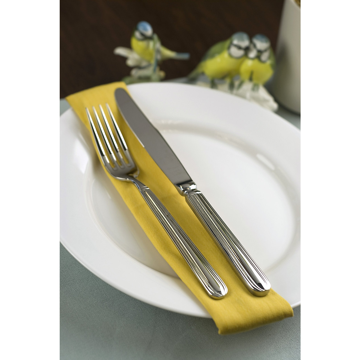 Fortessa Metropolitan 18/10 Stainless Steel Flatware Table Fork, Set of 12