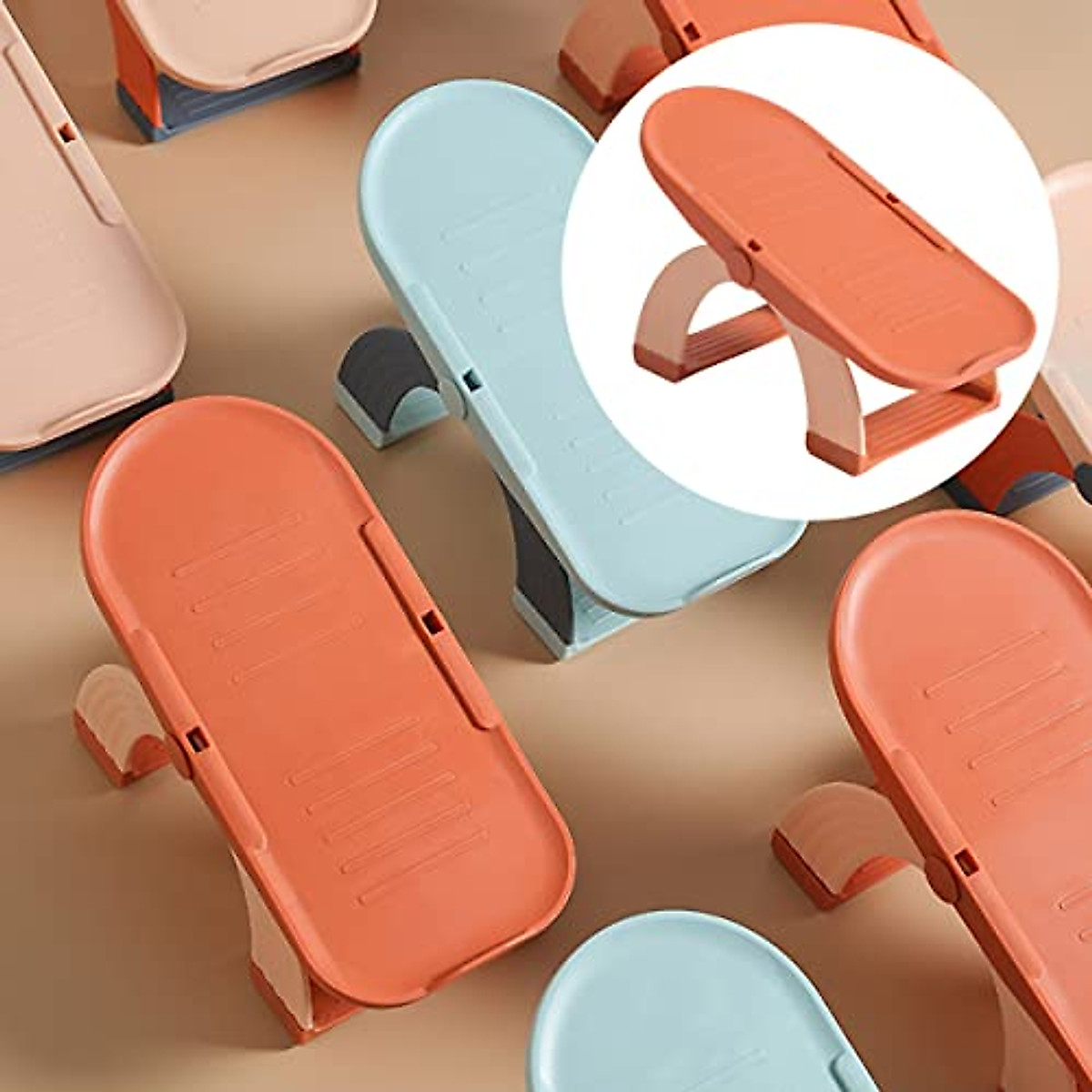 CUBTOL Space Slipper for Deck Holder Stands Clo Low Fixtures Save Stacker: Shoe Rack Slot Sandals Double Organizer Shoes Sneakers Display Organization Sandal Heel Slots Saver Plastic