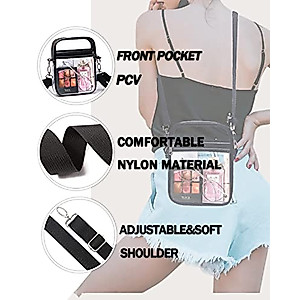 LXCCXM Clear Bag Stadium Approved - Clear Crossbody Bag for Women and Men Purse Bag for Concerts Sports Events