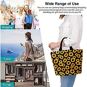 OMXNAQZ Tote Bag Shoulder Bag School Sunflower Tote Bags Large Capacity Grocery Bag Lightweight Reusable Convenient Beach bags women Shopping Bag Gift