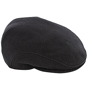 Mucros Weavers Irish Trinity Flat Cap for Men, Newsboy Hat (X-Large, Charcoal)