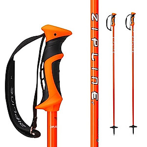 Ski Poles Graphite Carbon Composite - Zipline Blurr 16.0 - U.S. Ski Team Official Supplier (Orioles Orange, 44" in./112 cm)