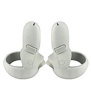 Controller Grip with Halo Protection for Oculus Quest 2 Translucent White