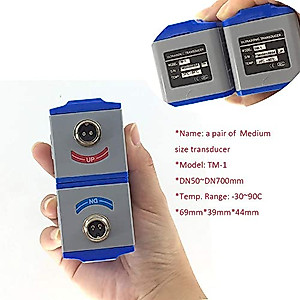HFBTE TUF-2000H+TM-1 Ultrasonic Flow Meters Flowmeter DN50~700mm 1.97-27.56in with TM-1 Standard Medium Transducer