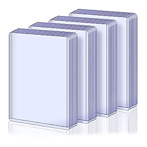 40 Pcs Baseball Card Protectors, 3" x 4" Top Loaders Card Sleeves for Trading Card Penny Sleeves Thick Plastic Toploaders Compatible with Yugioh, MTG, Sports, Football Cards