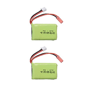 GzxLaY High-Performance Battery Backup 3pcs 7.4V 1500mAh Rechargeable Remote Control Lithium Battery Transmitter Battery for FS-GT5 RC Models Parts Toys Battery-2pcs and Cable ( Color : 5pcs )