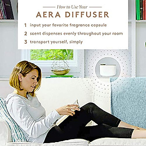 Aera Linen Home Fragrance Scent Refill - Notes of Bright Citrus and Juniper Berries - Works with The Aera Diffuser
