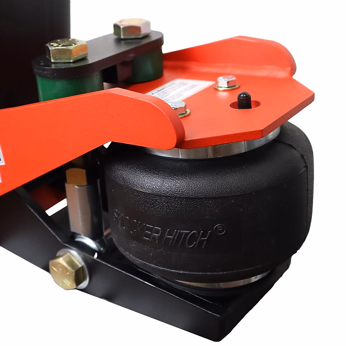 Shocker 40K Gooseneck Surge Air Hitch with King Pin, 4" Square Straight Pin