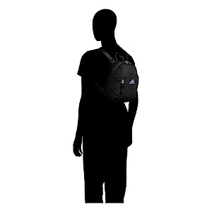 adidas Linear Mini Backpack Small Travel Bag, Jersey Grey/Onix Grey/White, 10.5 inch x8.5 inch x4.25 inch