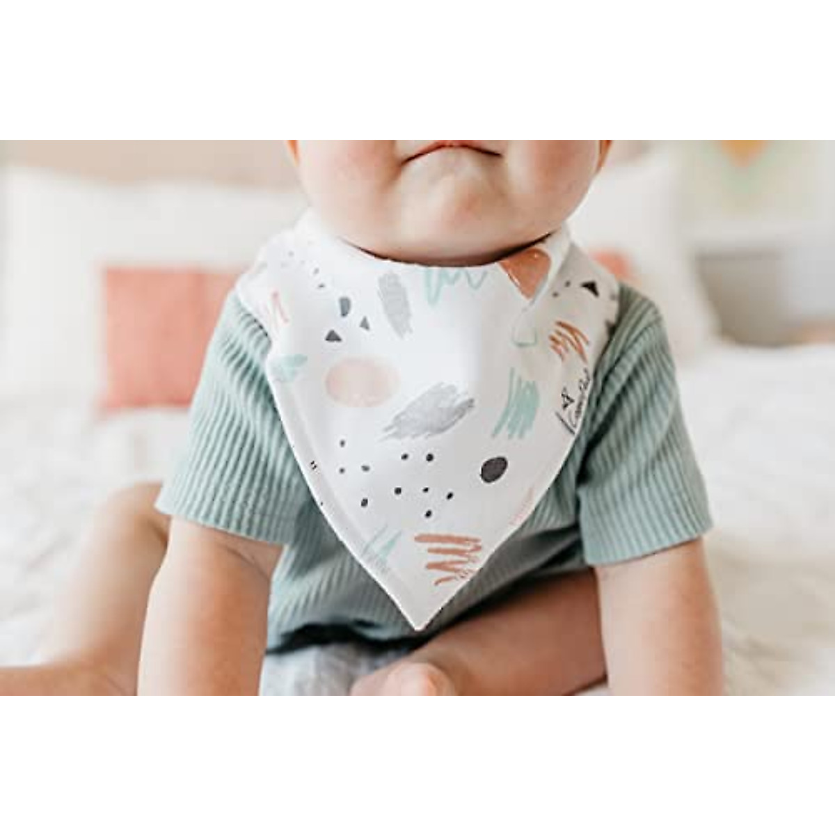 Copper Pearl Baby Bandana Drool Bibs for Drooling and Teething 4 Pack Gift Set “Zella