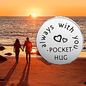 Generic Pocket Hug Token Gift A Love Token Love Charm Deployment Gift Military Gift(always with u)
