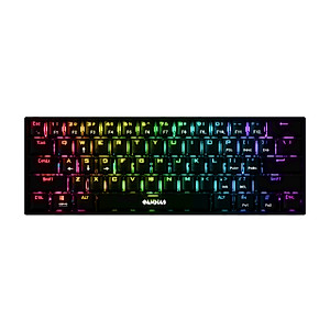 GAMDIAS Hermes E3 RGB Mechanical Gaming Keyboard Blue Switch with 19 Built-in Lighting Effects Certified Optical Switches and N-Key Rollover & Anti-Ghosting Functionality (Hermes E3 Black)