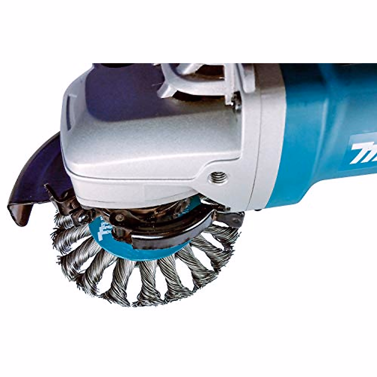 Makita 1 Piece - 4 Inch Knotted Twist Wire Wheel Brush for Grinders - Heavy-Duty Conditioning for Metal - 4" x 5/8-Inch | 11 UNC