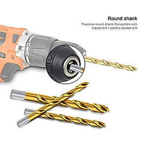 ENERTWIST Titanium Drill Bit Kit Set for Metal and Wood 230-Piece - Coated HSS Conventional 118 Deg Tip from 3/64inch up to 1/2 Inch, ET-DBA-230A