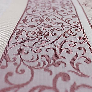 Modefa Islamic Prayer Mat Thin Woven Chenille and Taffeta Turkish Sajadah Intricate Design Metallic Ottoman Mat (White/Blue + White/Pink)