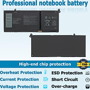 LAQUEENA G91J0 Laptop Battery Compatible with Dell Latitude 3320 3330 3420 3520 Inspiron 3510 3511 3515 3520 3525 3530 5320 5330 5410 5415 5418 5518 5430 5435 7415 7420 2-in-1 Vostro 5625 5620