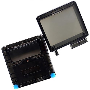 Deal4GO Semi Transparent Full Housing Shell Case kit w/Buttons Screen Lens Replacement for Game Boy Advance SP GBA SP (Black)