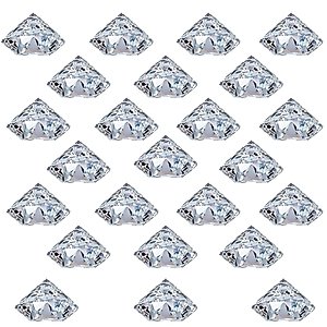 HOHIYA 24pc Diamond Place Card Holders Stands Table Holder for Weeding Baby Shower Party Decoration Acrylic Crystal Clear Taiwan Made