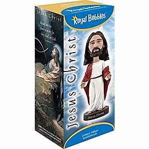 Royal Bobbles Jesus Christ Bobblehead, Premium Polyresin Lifelike Figure, Unique Serial Number, Exquisite Detail