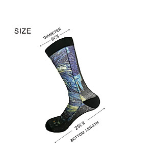 MOLIAN Unisex Fun Novelty Crazy Crew Socks Day Of The Dead Skulls Flower Dress Socks