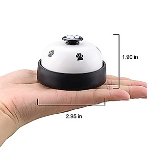 Comsmart Dog Training Bell, Set of 2 Dog Puppy Pet Potty Training Bells, Dog Cat Door Bell Tell Bell with Non-Skid Rubber Base