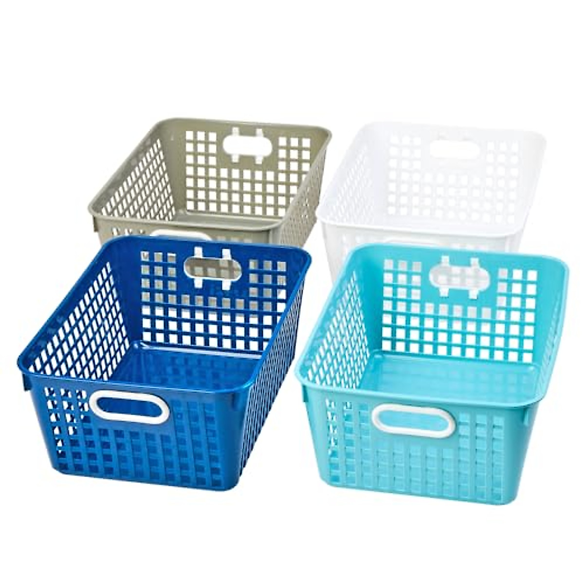 Really Good Stuff Large Baskets - Cool and Calm, 4 Pack