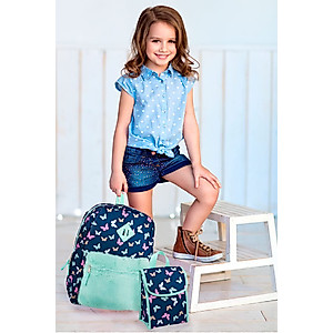 Trail maker Backpack with Lunch Box and Pencil Case for Girls and Boys, 17 Inch Backpacks for Kids for School