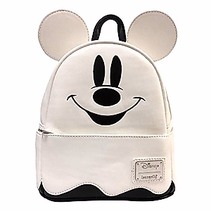 Loungefly Disney Ghost Mickey Mouse BOO! Halloween Womens Mini Backpack Purse