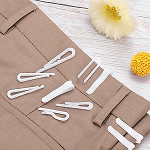 uxcell 30Pcs Durable Plastic Alligator Clips, 1.5" White U Shape Shirt Clip Clothespins for Folding Ties, Pants, Socks, Garments