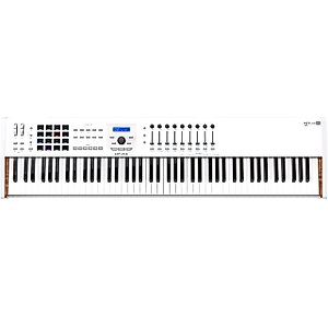 Arturia KeyLab 88 MkII 88 Key Weighted USB MIDI Keyboard Controller — Aftertouch, Velocity Sensitive, Hammer-Action, Piano Feel, With 16 Drum Pads, 9 Faders, 9 Knobs and Analog Lab V Software Included
