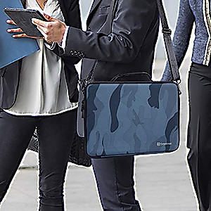 Smatree Hard Laptop Should Bag Compatible for 14inch MacBook Pro 2021,13-13.3inch MacBook Air/Pro 2020/12.9inch iPad Pro with Keyboard, MacBook Pro 13 inch Carrying Case,Blue