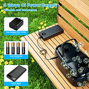 Bubble Machine, Electronic Bubble Blower, Automatic Bubble Maker, Portable Decoration Accessory for Weddings, Kids, Party