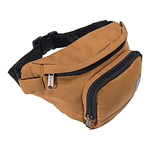 Carhartt Adjustable Waist Pack, Durable, Water-Resistant Hip Pack, Classic Waist Pack, Carhartt Brown