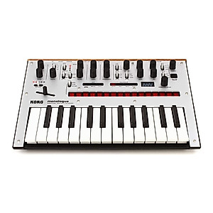 Korg Monologue Monophonic Analog Synthesizer with Presets-Silver (MONOLOGUESV)
