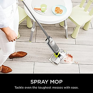 Shark VM200P12 VACMOP Vacuum Mop Bundle with 12 Disposable VACMOP Pads & 12 oz. Cleaning Solution, White