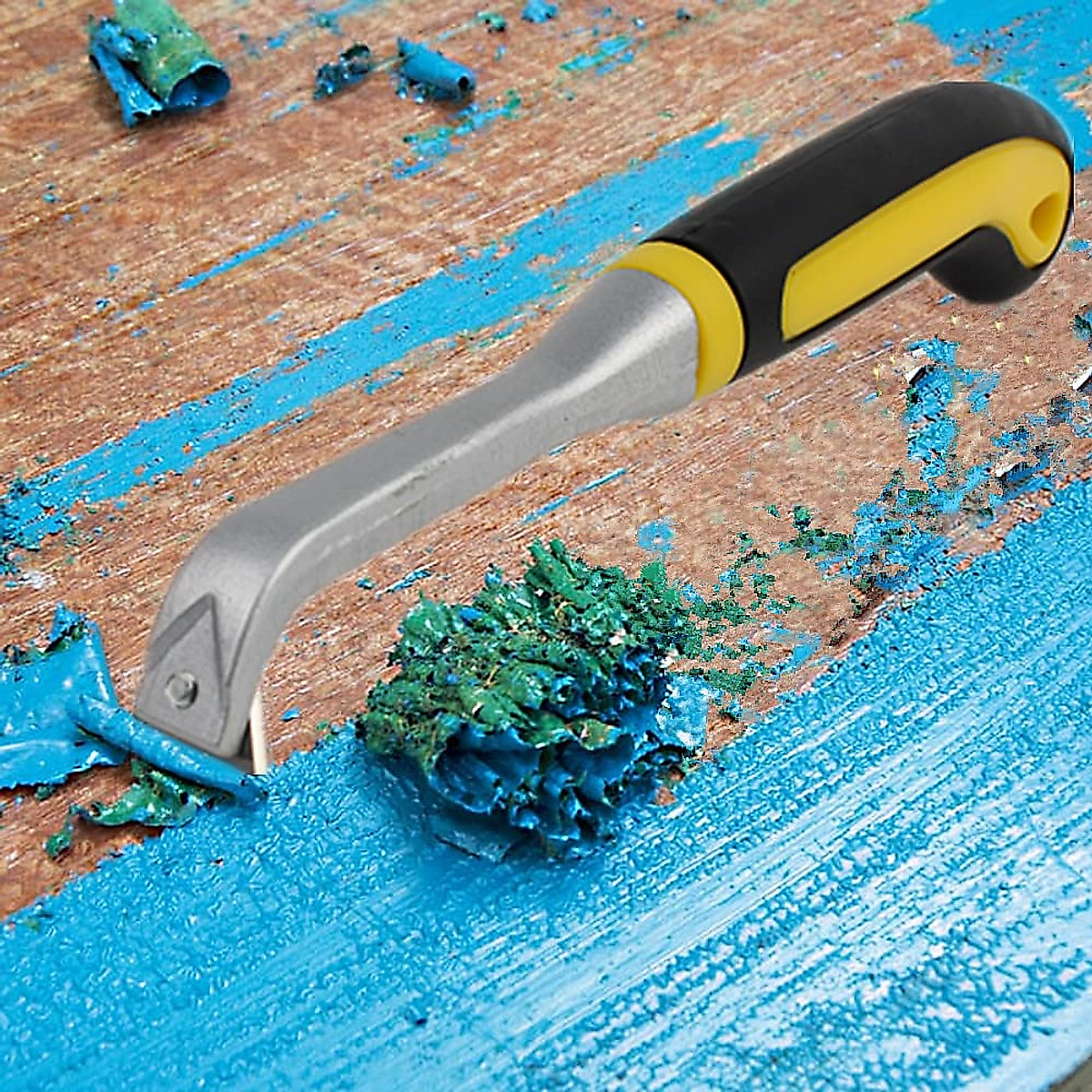 Spealloy Carbide Paint Multi-Purpose Scraper with Triangular Shaped Scraper,Hand-hold Scrapers, for Removing Paint Glue Varnish Rust,Contains only handle and triangular blade.