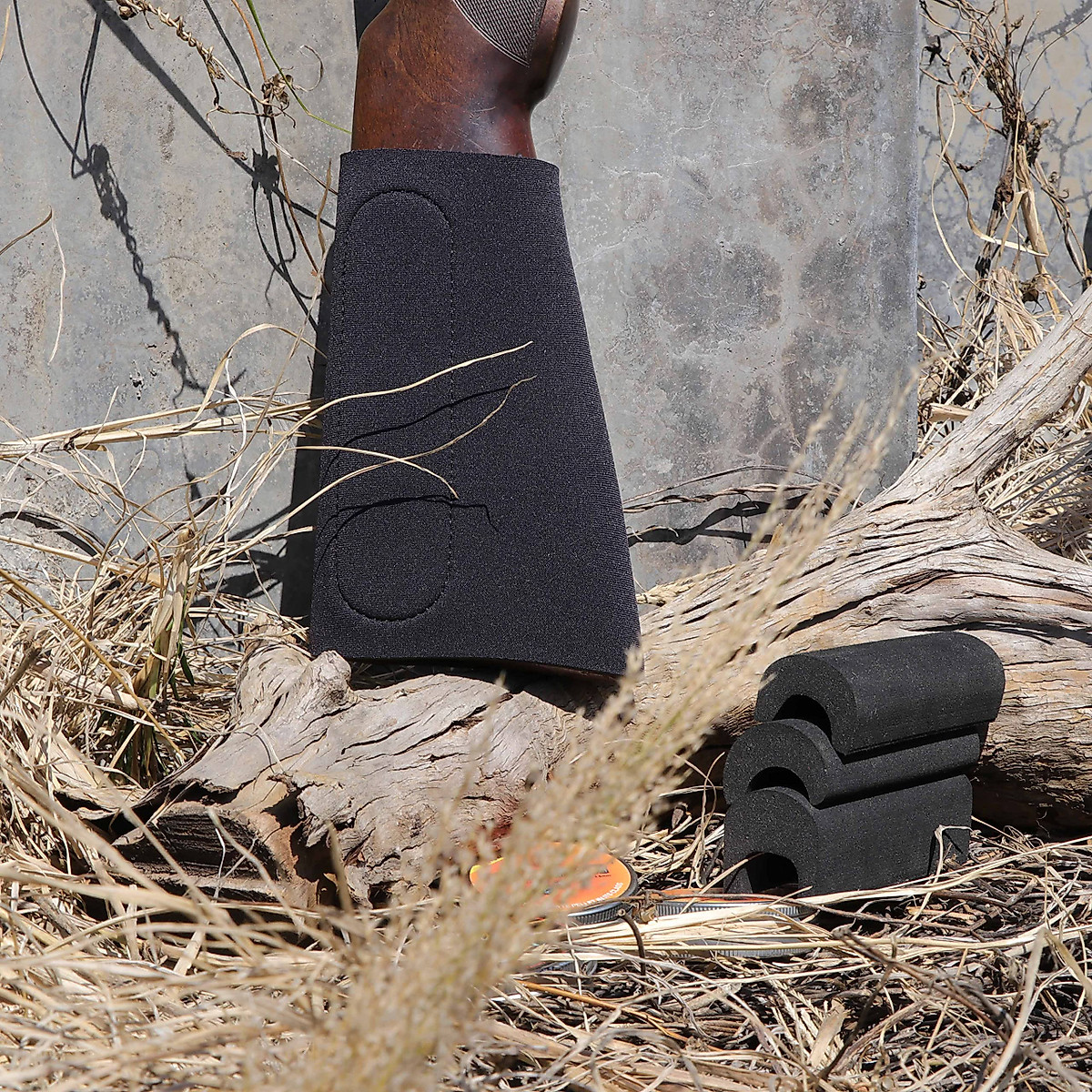 Tourbon Neoprene Adjustable Gun Stock Cheek Rest Pad Comb Raising Kit - Black