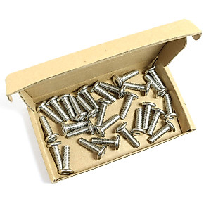 Pro Bamboo Kitchen 24pcs 304 Stainless Steel Hexagon Socket Head Screw, M6x20mm Inverted Flat Head Bolt, Oblique Round Head Hexagon Screw, Furniture Screw Countersunk Connector Fastener