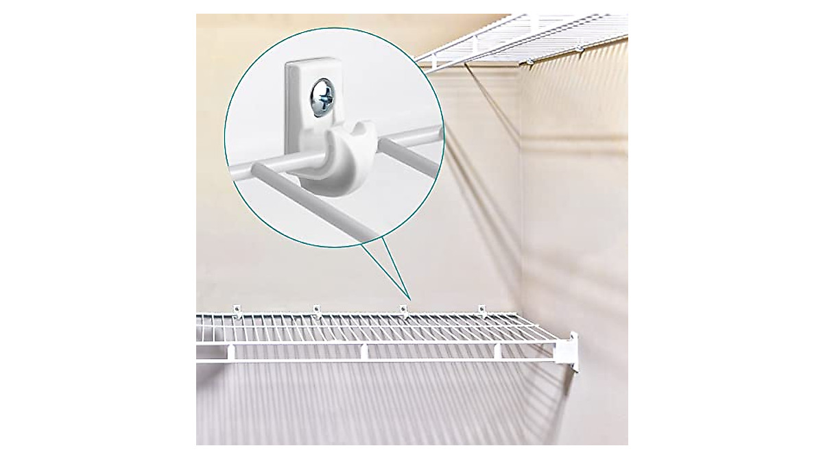 24 PCS Wire Shelf Loop Clips for Easy Installation