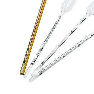 Alcohol Hydrometer Alcoholmeter Kit 0-100% ABV Precision, for Whiskey Moonshine Liquor Testing, Carry Wooden or Plastic Storage Box (Wooden Box)