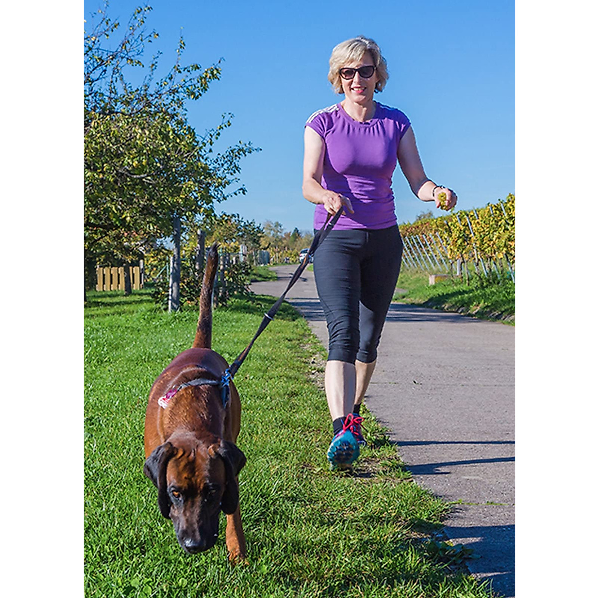 BALEAF Women's Knee Length Leggings High Waisted Plus Size Yoga Workout Exercise Capris for Casual Summer with Pockets Navy Blue L