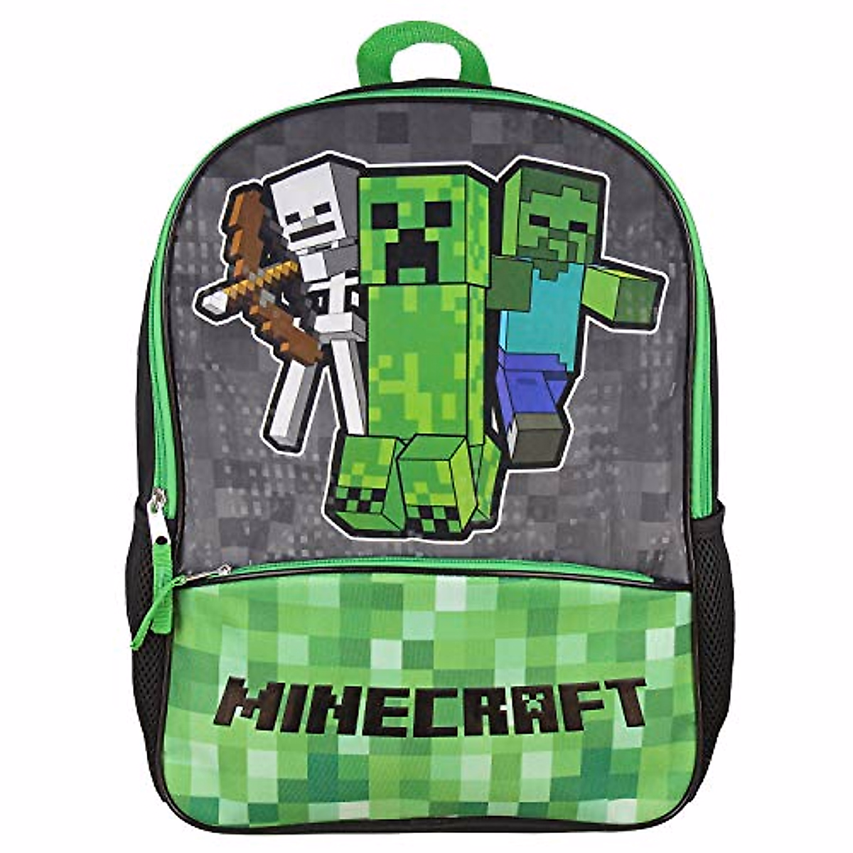 Bioworld Minecraft Shimmer Pixel Characters 16" Backpack
