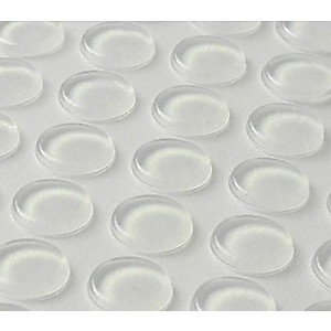 MOOKEENONE Wholesale 64Pcs Transparent Ball Round Anti-Collision Adhesive Silicone Pad with 3M Sticker 12 * 2mm Furniture Sticker Pads Transparent