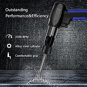 YON.SOU. 13-piece Air Hammer Set with 5pcs Chisels